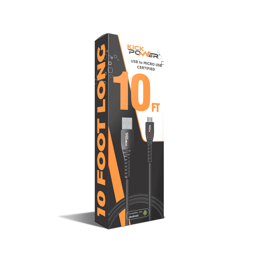 Buy Strong Type-C 10ft Cable Online | KickPOWER®